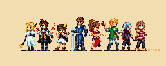 Octopath Traveler Characters @ PixelJoint.com