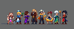 Octopath Traveler II Characters @ PixelJoint.com