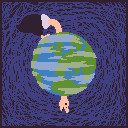 Sticking your head in the ground. @ PixelJoint.com