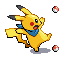 Pikachu with Scarf @ PixelJoint.com