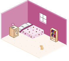 Pink Bedroom @ PixelJoint.com