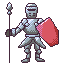 Knight and Shield @ PixelJoint.com