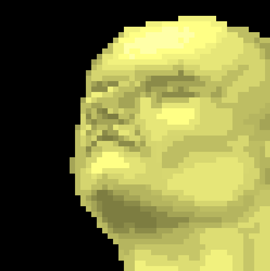 Man's head @ PixelJoint.com