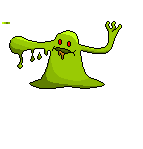 line art slime monster @ PixelJoint.com