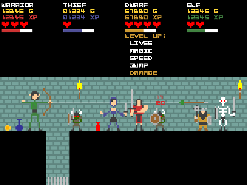 Pixel Dungeon mockup @ PixelJoint.com