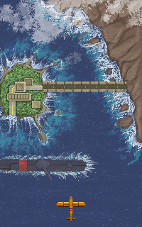 Plane game mockup @ PixelJoint.com