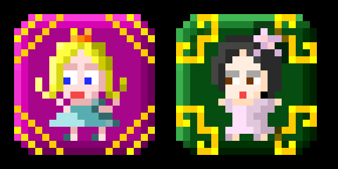 Princesses for Akeomaki game @ PixelJoint.com
