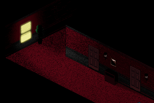 Pixel Noir - Red Hallway Walk Anim @ PixelJoint.com