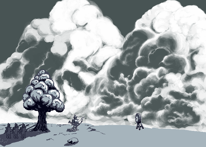 Shooting under the clouds @ PixelJoint.com