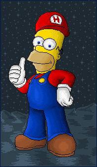 [HOMER + mario] Homario @ PixelJoint.com