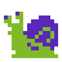 Snail sprite @ PixelJoint.com