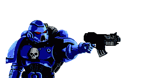 Warhammer 40K Space Marine @ PixelJoint.com