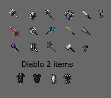 Weapons, armors, shields, etc @ PixelJoint.com