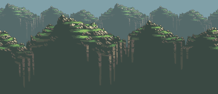 Grass Mountains Background PixelJoint