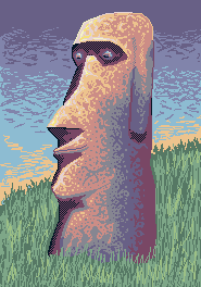 Moai island :D @ PixelJoint.com
