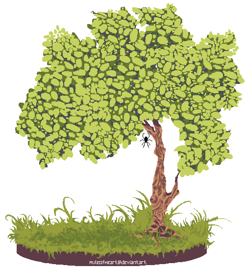 Tree & Spider @ PixelJoint.com