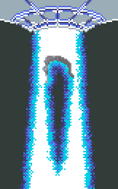 UFO abducts human @ PixelJoint.com