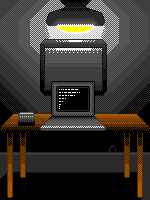 Dark room with electronics @ PixelJoint.com