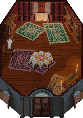 A cozy lobby room for our upcoming game @ PixelJoint.com