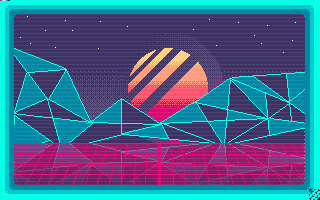 Neon Vapourwave Wallpaper (320x200) @ PixelJoint.com