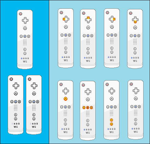 Nintendo Wii Remote Button Map @ PixelJoint.com