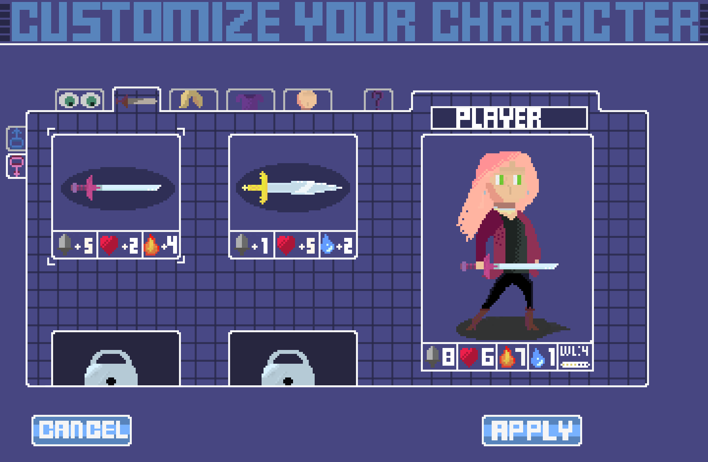 Character Creation screen i made! @ PixelJoint.com